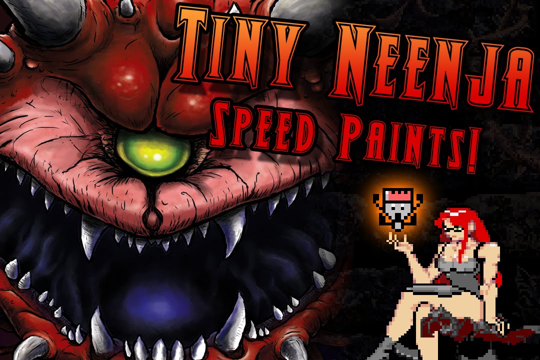 Cacodemon Doom Speed Drawing - TinyNeenja