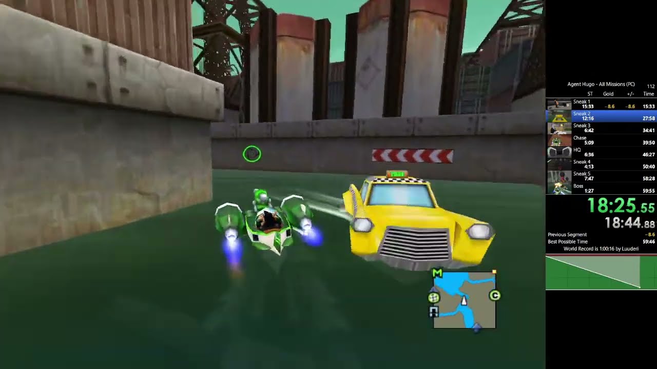 [WR] Agent Hugo All Missions Speedrun in 59:41