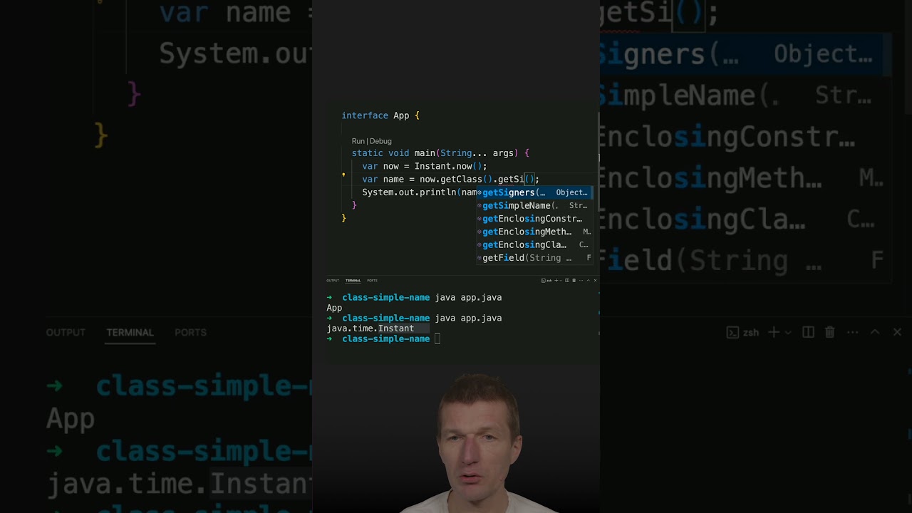 The Simple Name of a Class #java #shorts #coding #airhacks