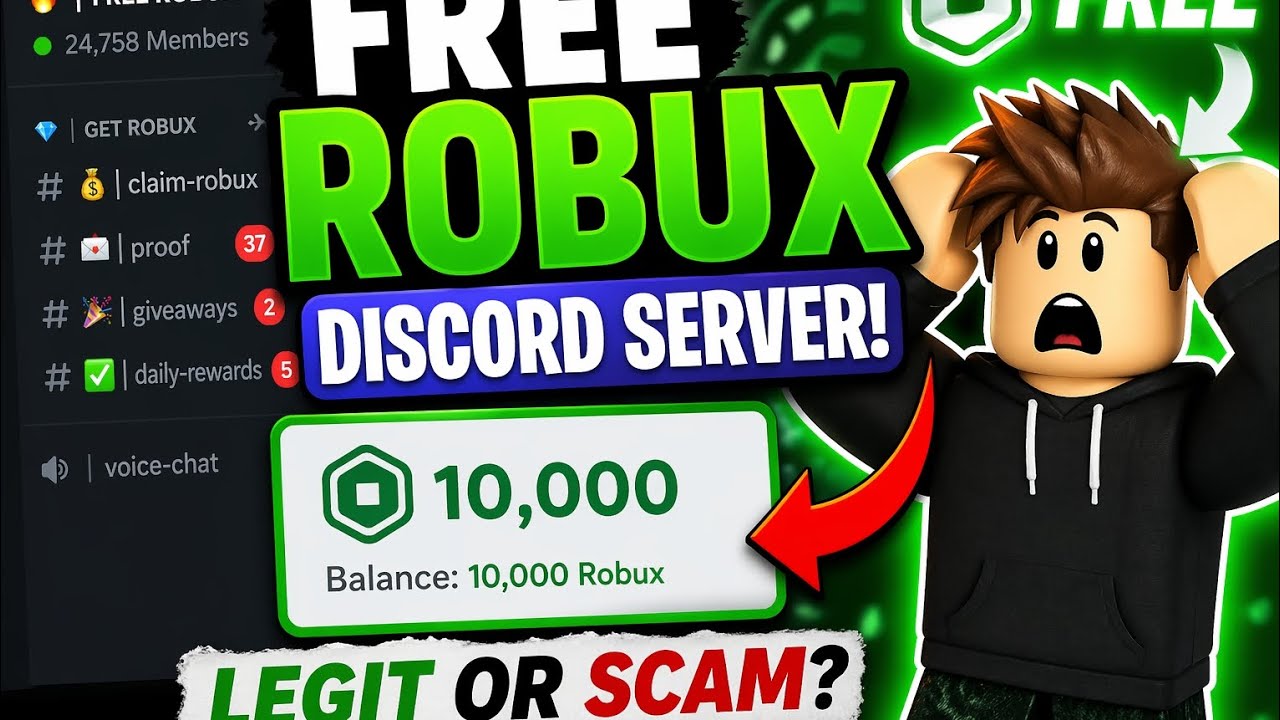 I Tested a “Free Robux” Discord Server — It Actually Worked