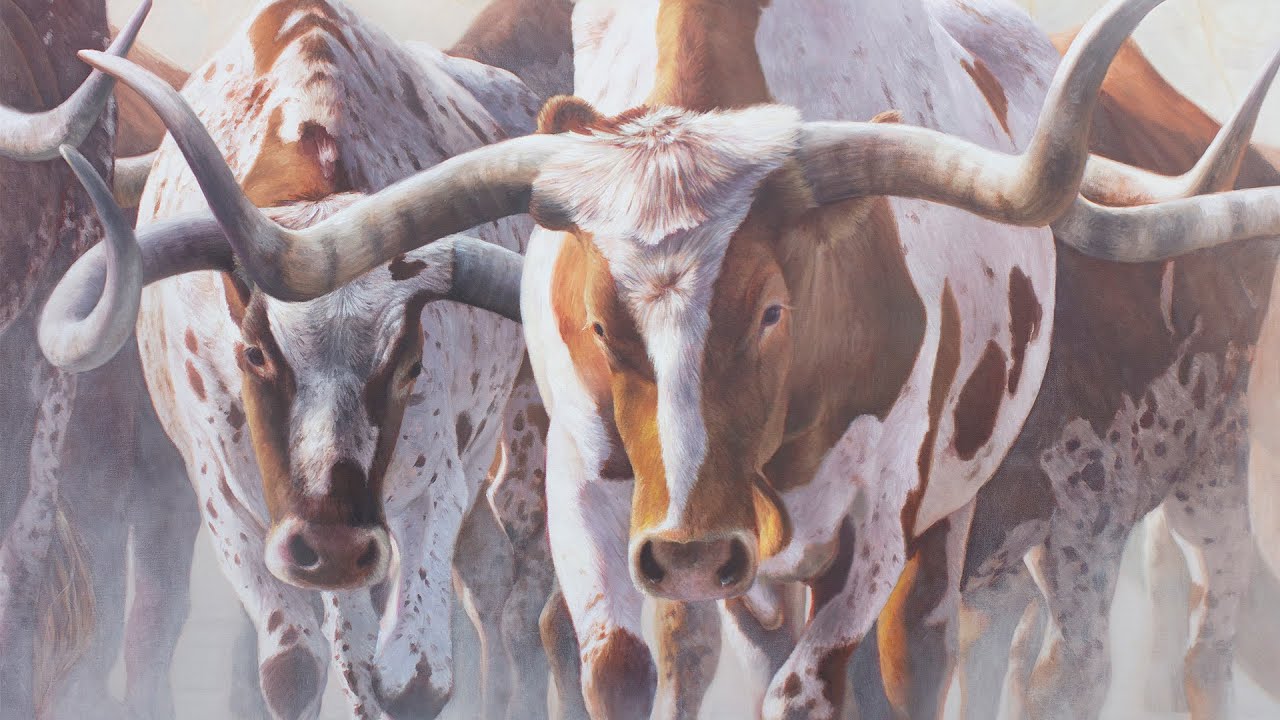 Painting Texas Longhorns