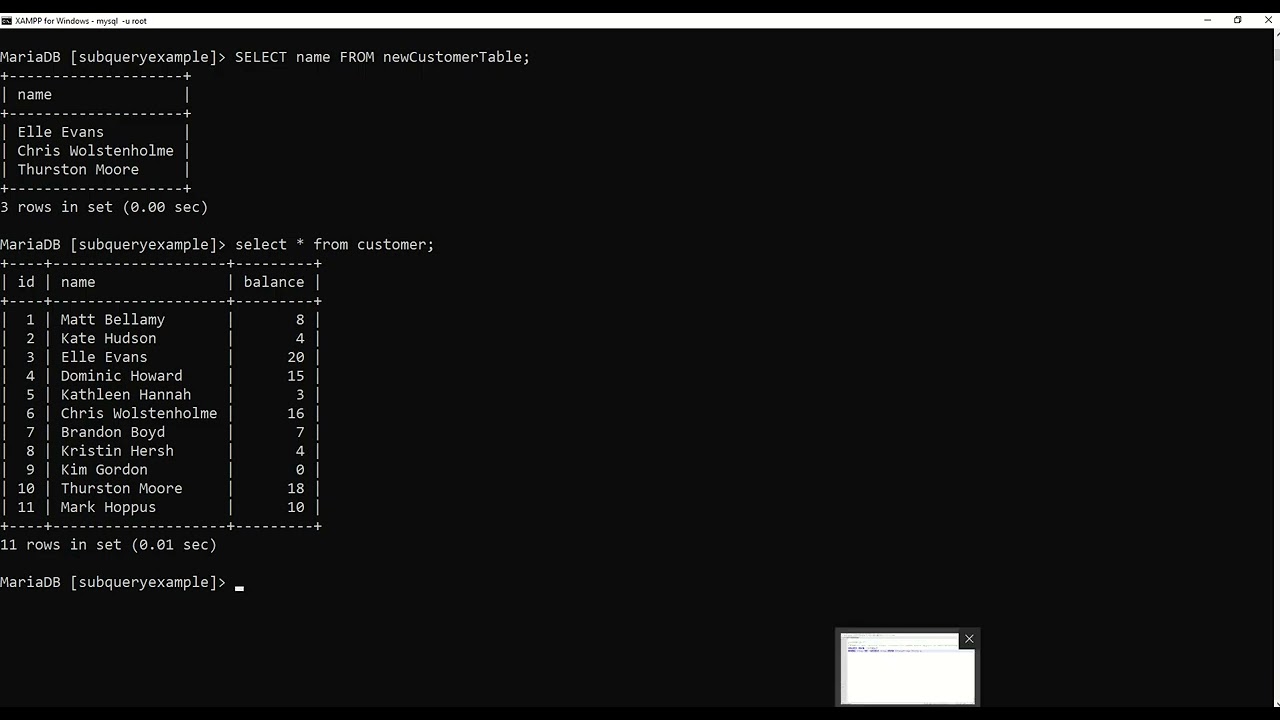 AH Computing Science - Database Development - Lesson 8c: Subqueries example 3