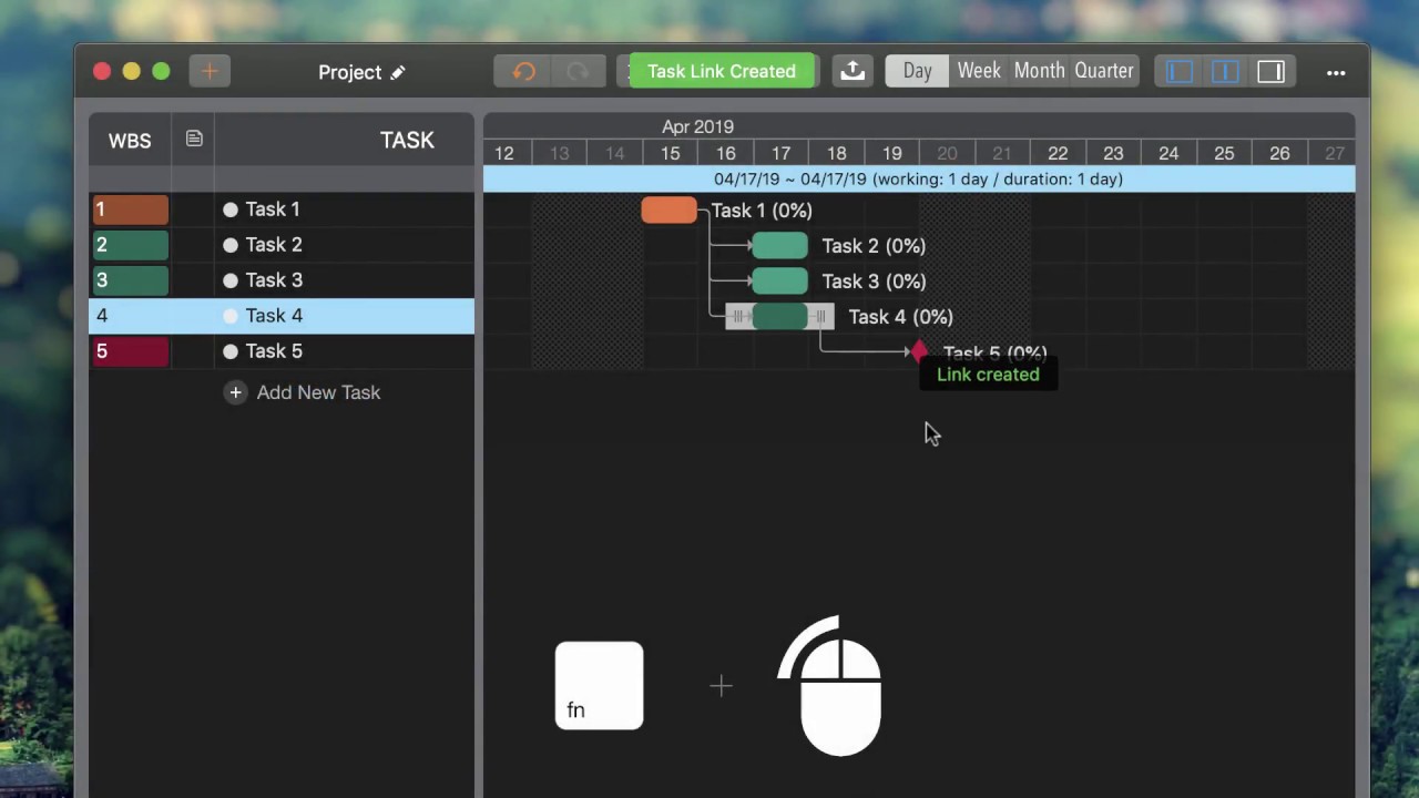 QuickPlan - Task Link Maintenance