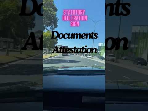 Documents attestation #jp #statutorydeclaration