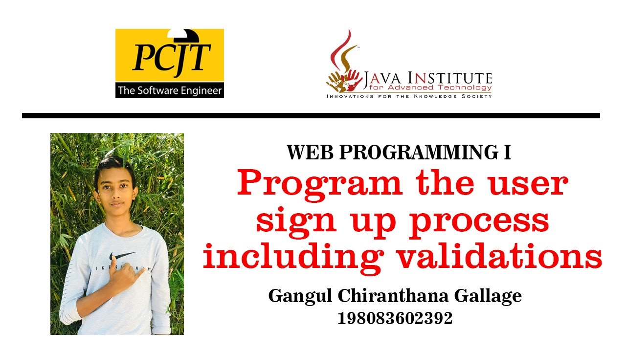 Web Project Task 02 | eshop - web programming 1 | Java Institute | Gangul Gallage