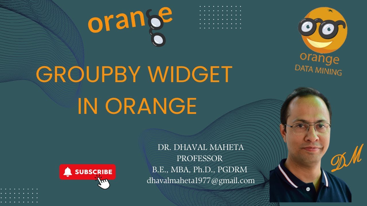 15. Group By Widget in Orange || Dr. Dhaval Maheta