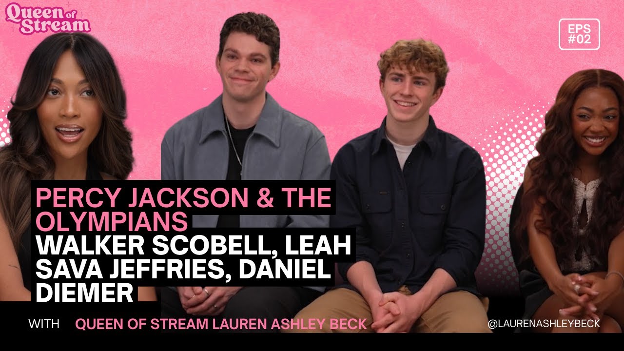 Walker Scobell, Leah Sava-Jeffries, and Daniel Diemer. #percyjacksonandtheolympians