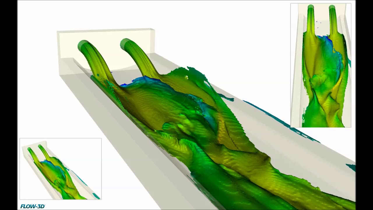 Outlet flow using FLOW-3D