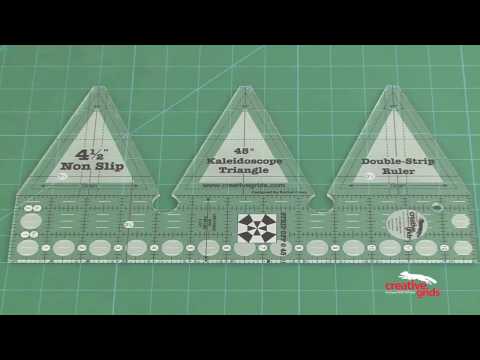 Creative Grids 45 Degree Kaleidoscope Double-strip Ruler