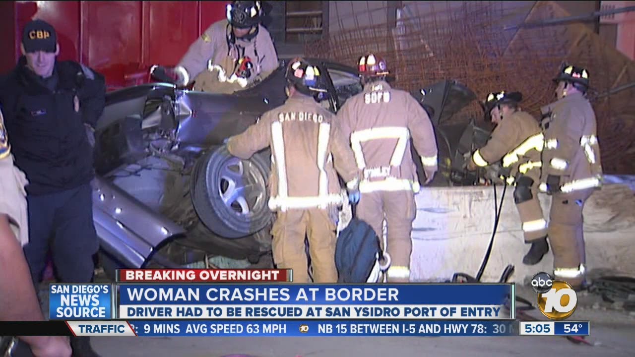 CHP: Wrong-way driver crashes near border