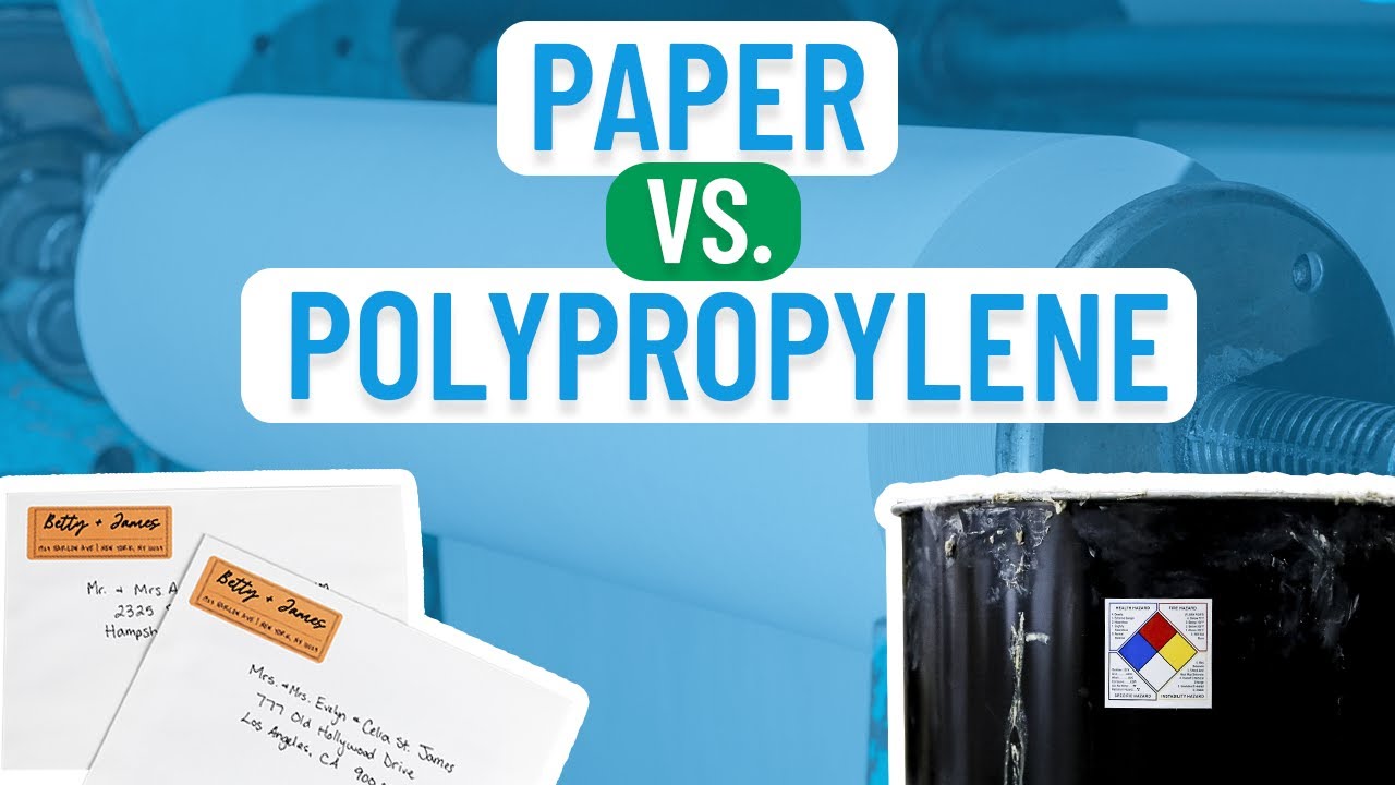 Paper Labels vs. Polypropylene Labels | Smith Corona Labels