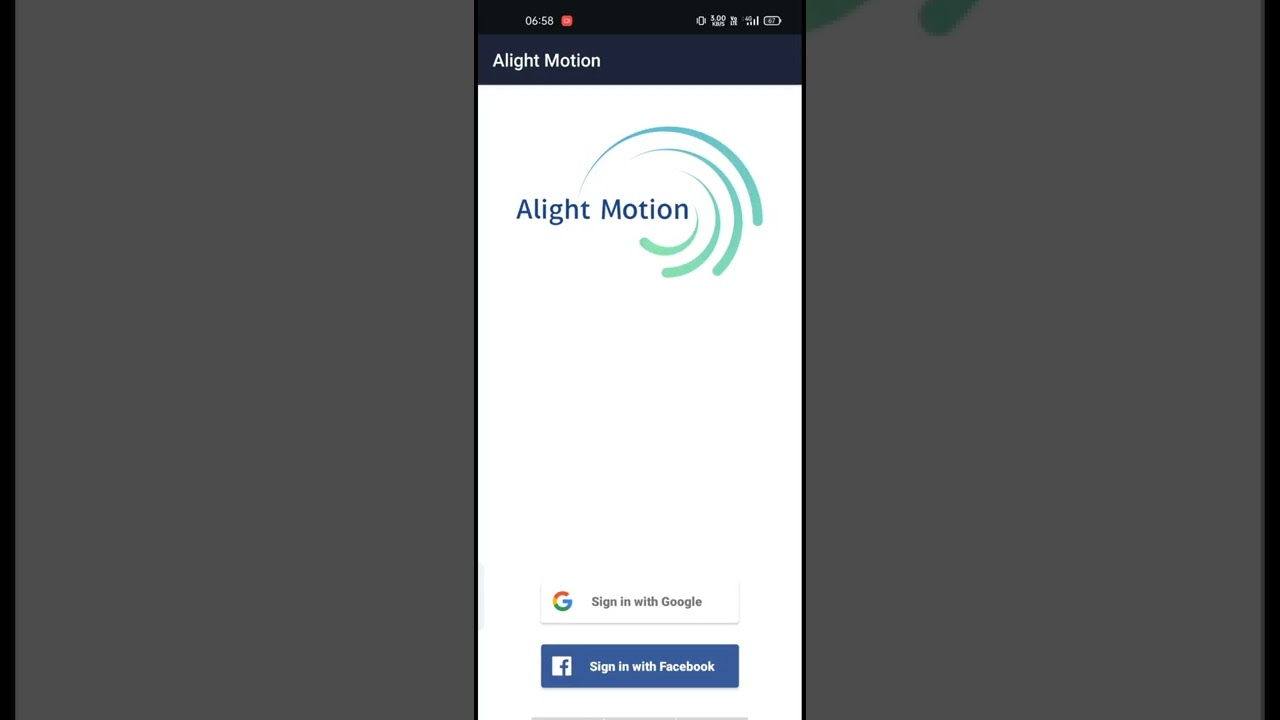 how to slove alight motion import problem/import problem