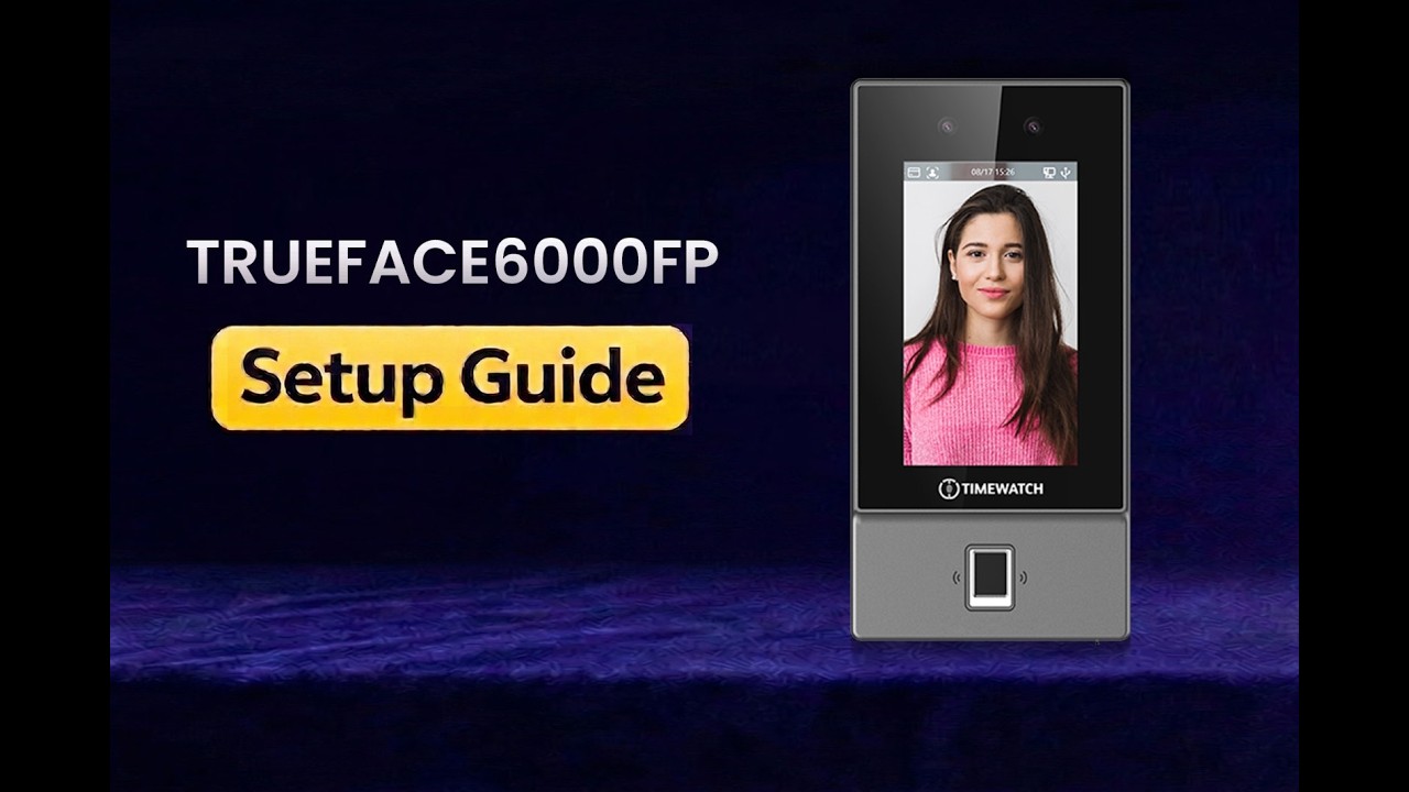 TrueFace6000FP Face Attendance Device Setup Guide  Biometric Attendance System