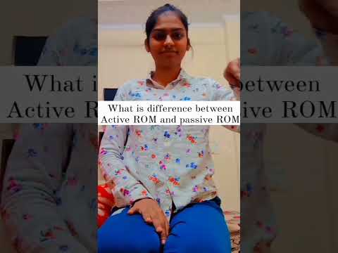 Do You Know about 🤔 What is Active ROM and Passive ROM. 👍#physiotherapist #movements #moves #shorts