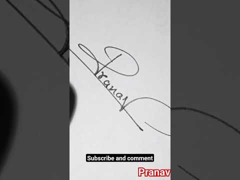 beautiful signature of Pranav name|bhy signs|(requested) #signature #shorts #pranav