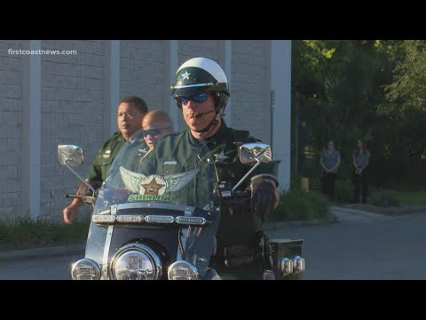 Procession for Deputy Josh Moyers leaves Jacksonville bounds for Fernandina Beach