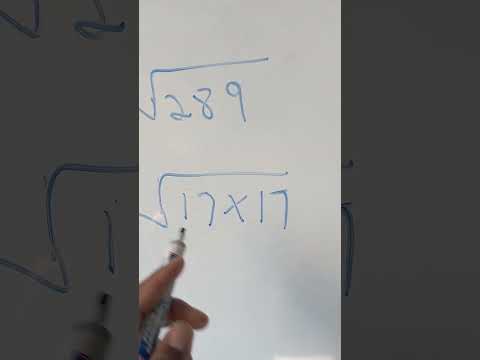 square root of 289 with a calculator