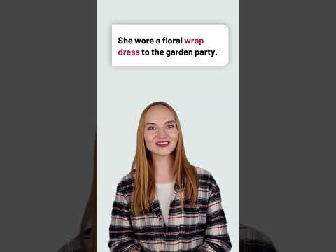 Women clothing vocabulary - wrap dress