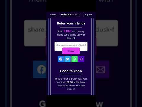 Octopus 🐙 Energy £100 referral code £100 FREE share.octopus.energy/dusk-foal-263 ⚡️⚡️⚡️⚡️⚡️⚡️