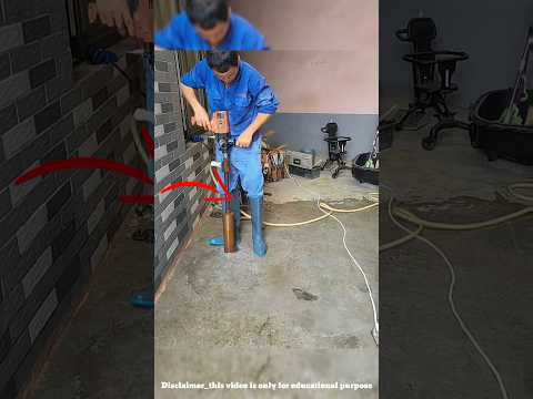 How to do borewell inside house? The unique technique borewell drilling in house.#shorts