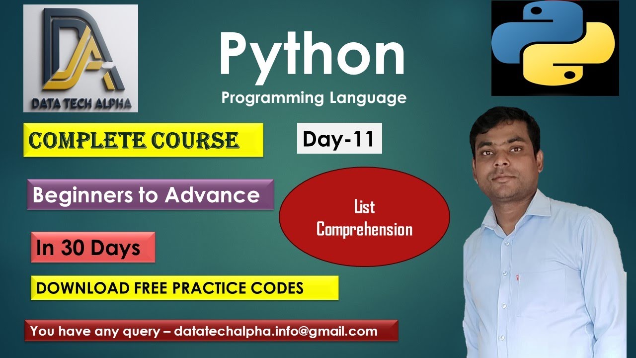 Day -11 -  Python full course & Python - List Comprehension