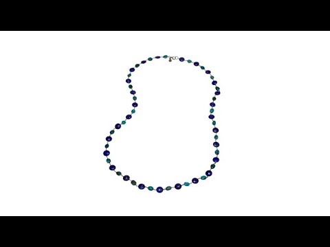 Rarities Faceted Lapis and Crysocolla 36" Necklace