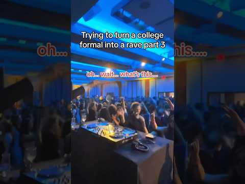 Trying to turn a college formal into a rave part 3 #dj #techno #rave