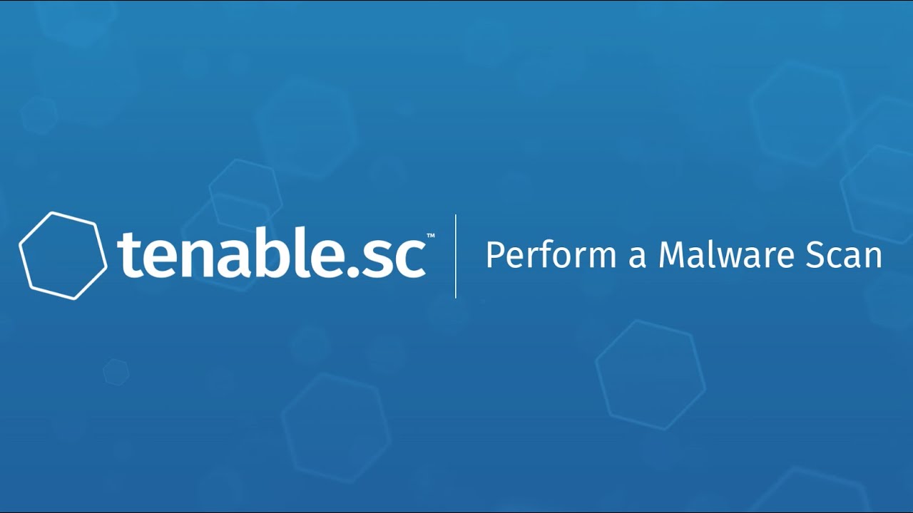 Perform a Malware Scan in Tenable.sc
