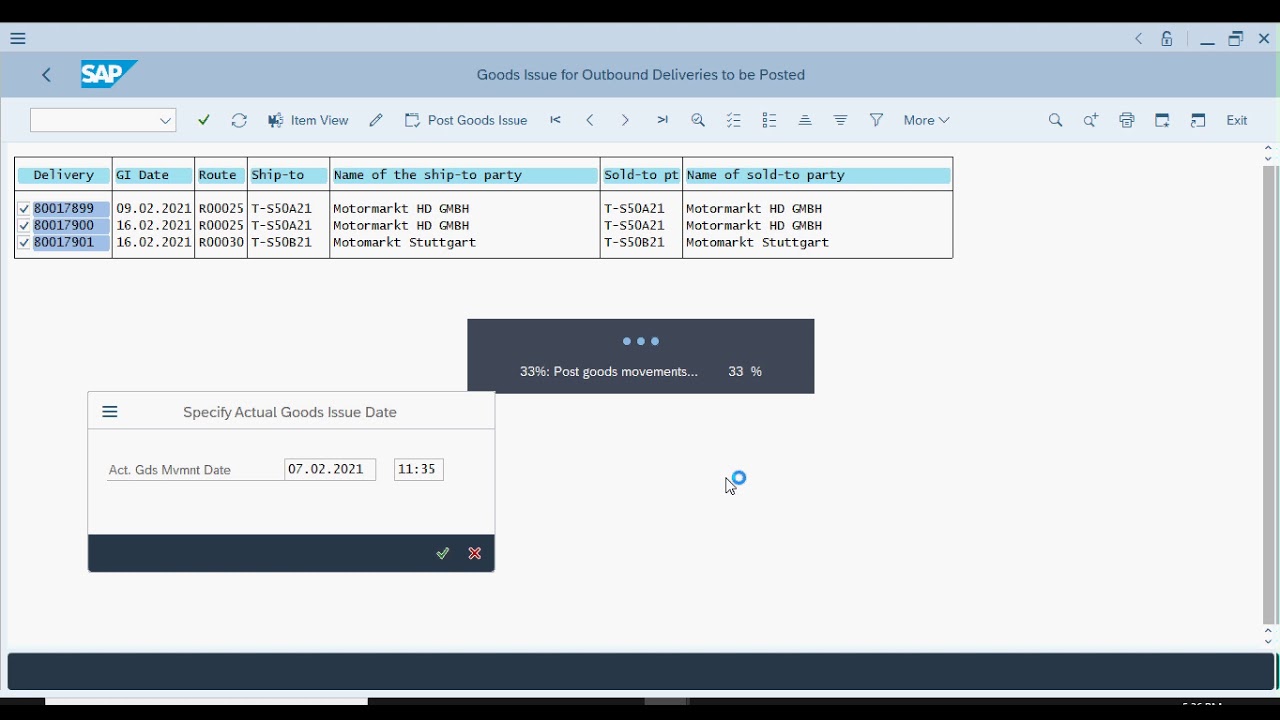 TUTORIAL SAP SCM600 EXERCISE 8 TASK 3