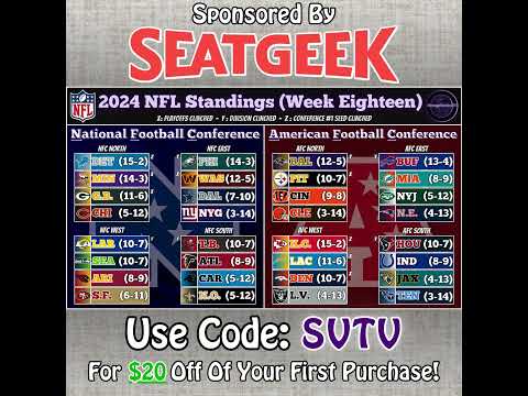 NFL Standings (Week Eighteen - 2024)