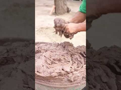 How Tile Is Made – Terracotta Saltillo #fyp | Clay Imports (#shorts)