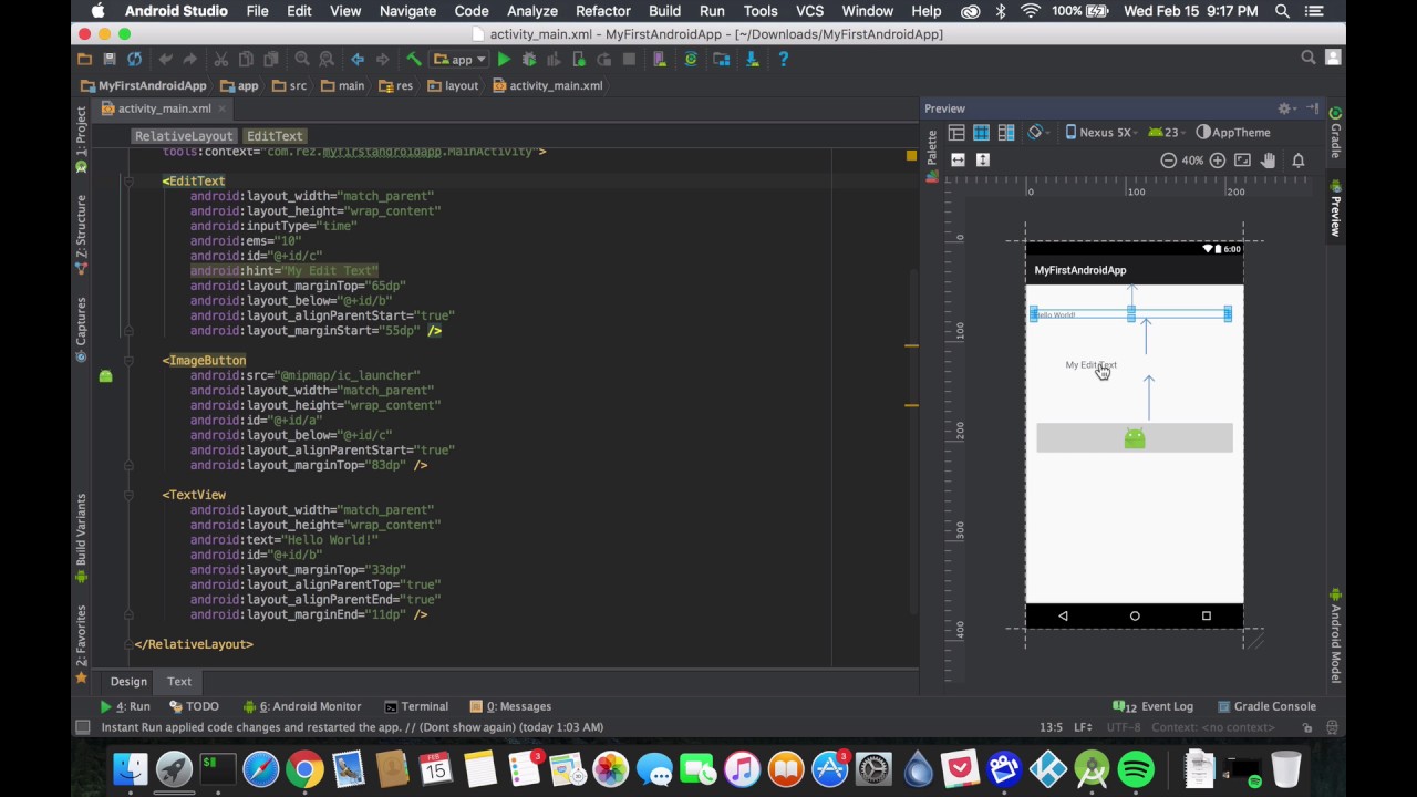 Android Tutorial: Relative Layout