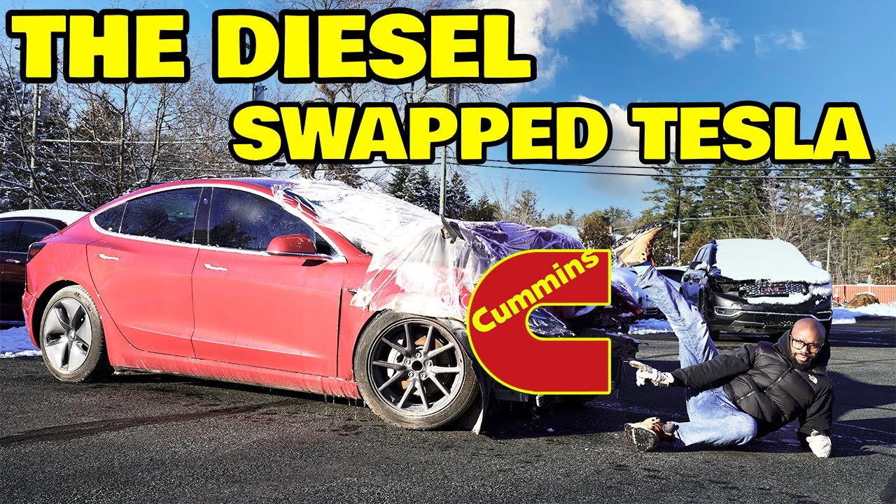Rich Rebuilds Will Make a Diesel Tesla With a Cummins 4BT Engine: the ...