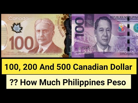 500 Canadian Dollar Equals How Much Philippines Peso | 100 CAD to PHP Exchange Rate