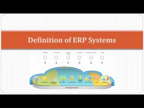 Definition of ERP Systems
