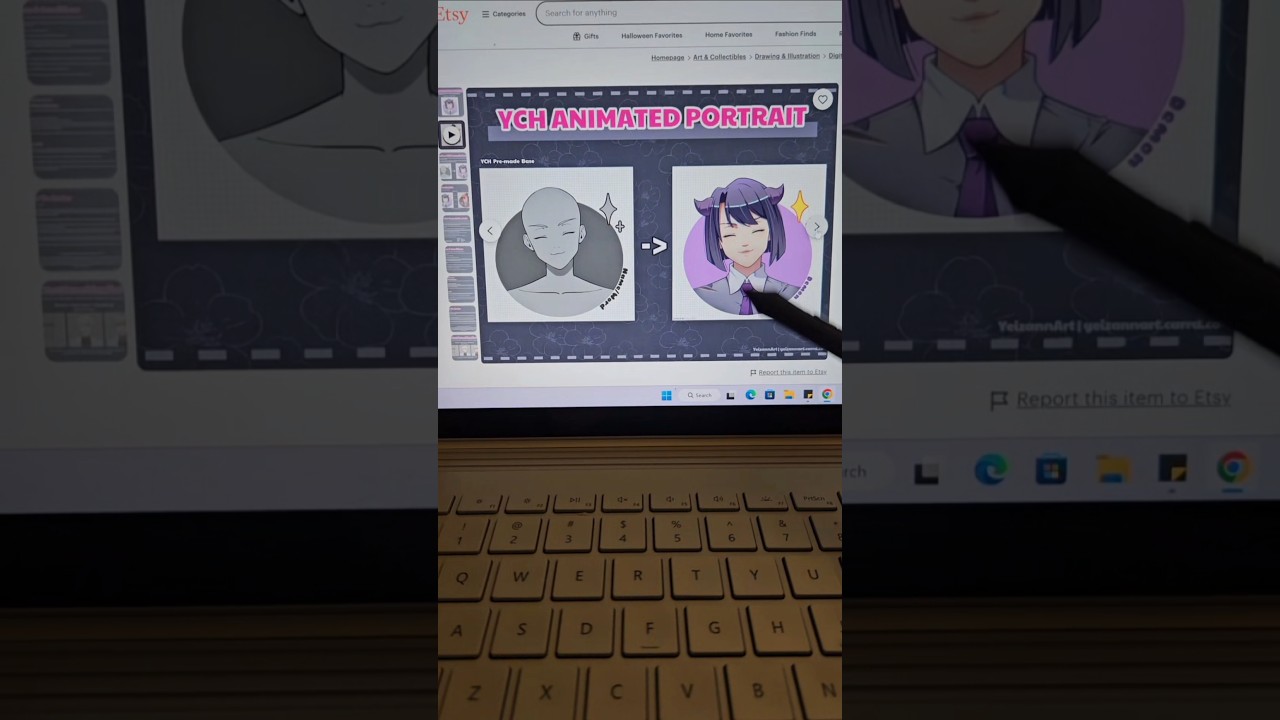 Art Commissions are open and I now added YCH Animated portraits! #art #artist #drawing #digitalart