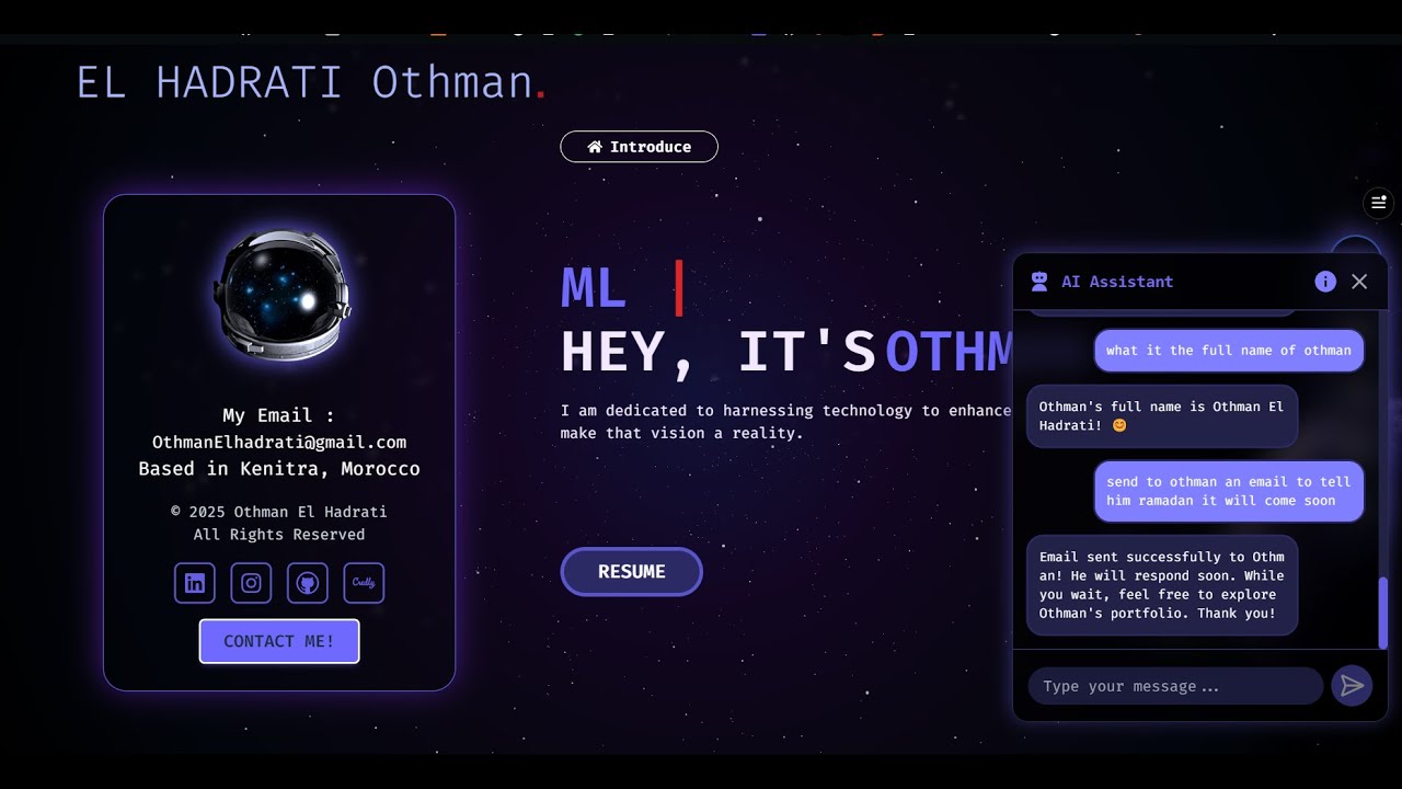 Multi-Agents Chatbot for my Portfolio using FastAPI + CrewAI + GitHub Integration  🤖💡
