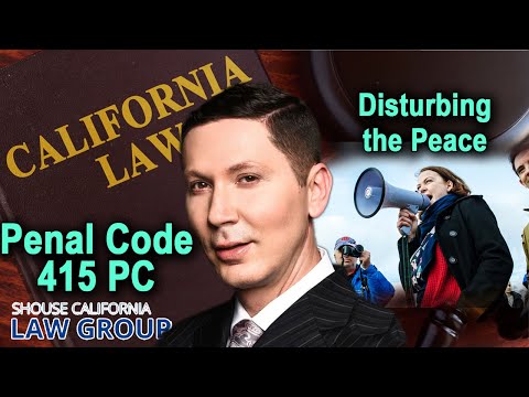 Legal Analysis: Is "disturbing the peace" really a crime?