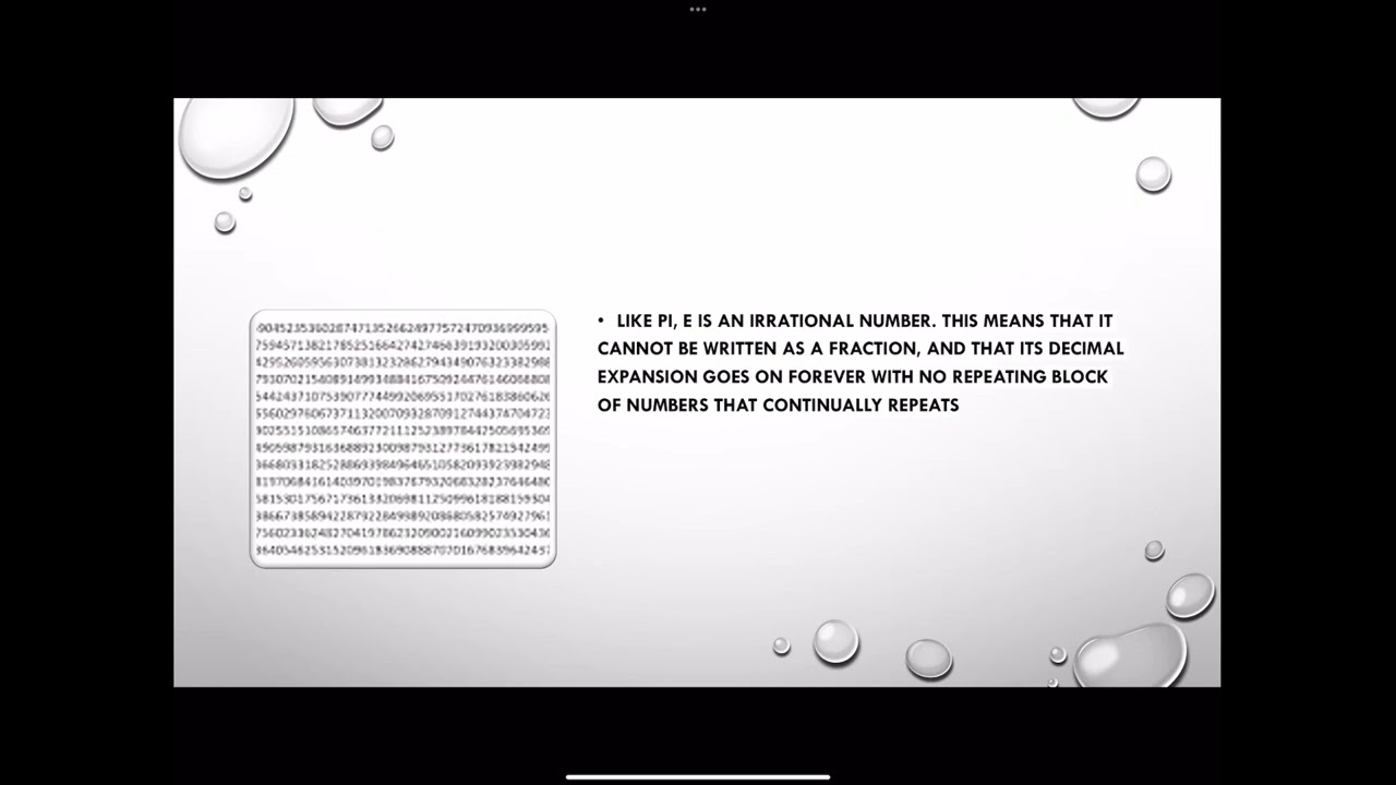 Math Project: Euler’s Number