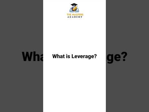 What is Leverage? | The Masters Academy | Educabins #tradingcourses #leverage