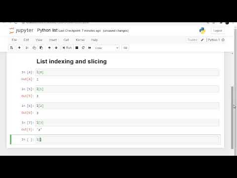 Python List indexing and slicing
