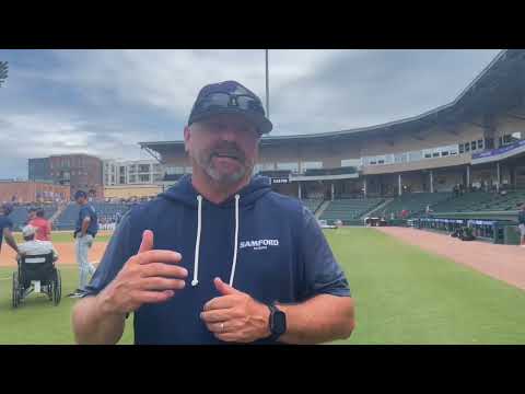 Samford head coach Tony David after the 2025 SoCon Tournament
