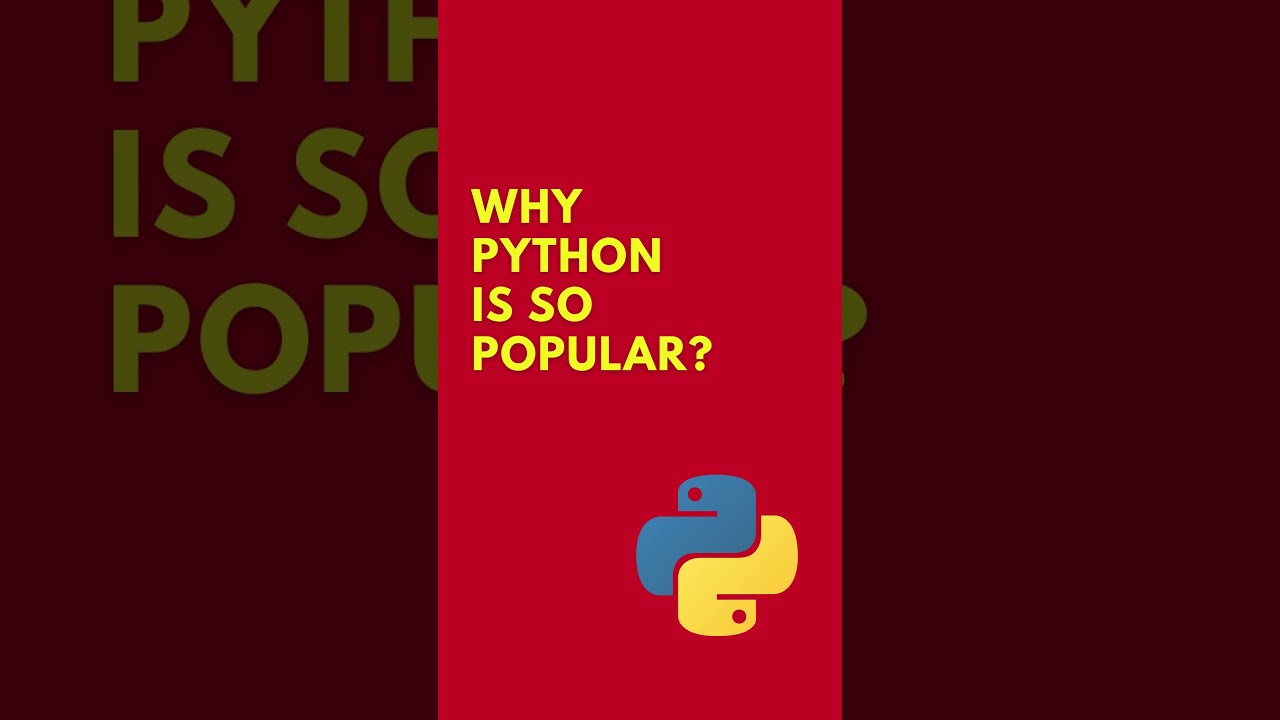 Why Python Is So Popular? l #Shorts