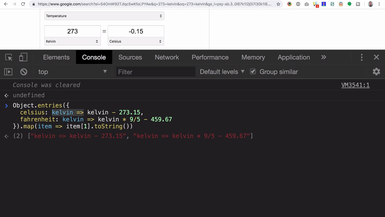 Using Eager Evaluation in the Chrome Dev Tools JavaScript Console