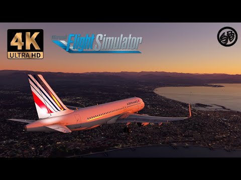 [🔴4K] Landing At Nice Airport France I FBW32NX I MSFS 2020