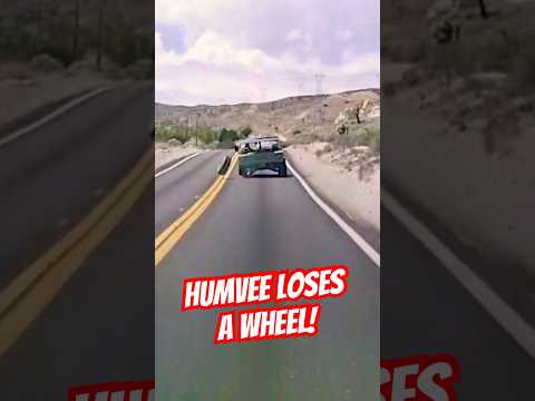 Whoops! My #Humvee lost a wheel after a weekend offroading! π³π€·π»ββοΈ #HMMWV #UhOh #OhNo #TeslaCam