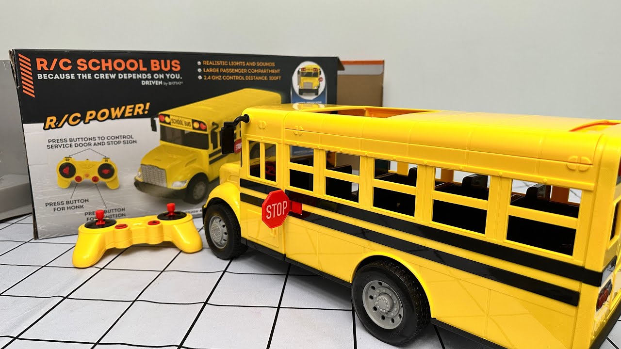 Driven By Battat R/C School Bus Toys Unboxing & Review
