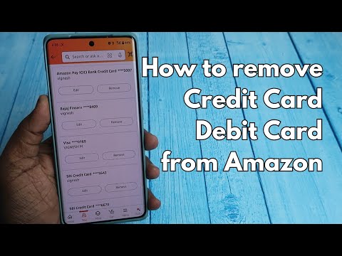 How to add remove Credit, Debit card from your amazon account