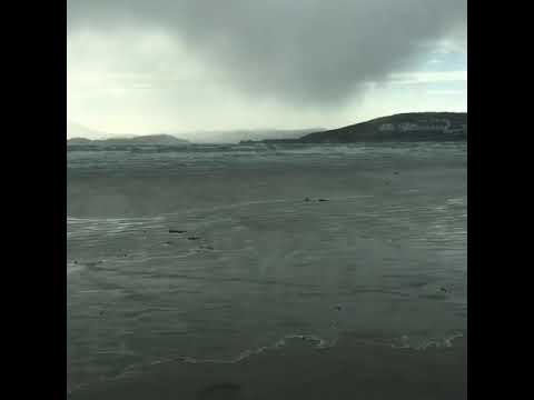 Donegal beach storm