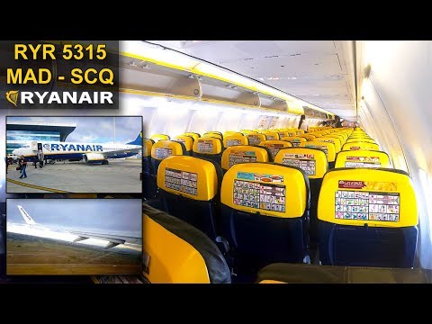 TRIP REPORT | Ryanair | MADRID - SANTIAGO | HUGE VORTEX | Boeing 737